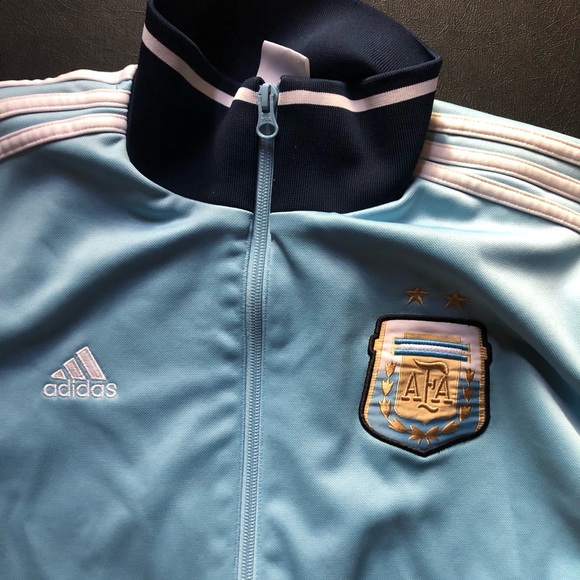 adidas | Jackets & Coats | Vintage Adidas Argentina Messi Track Jacket ...